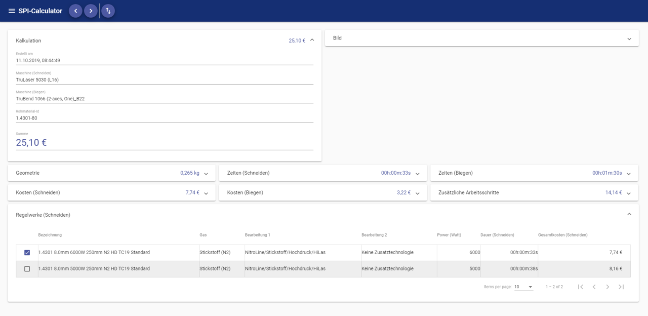 SheetMetal Calculator - SPI GmbH