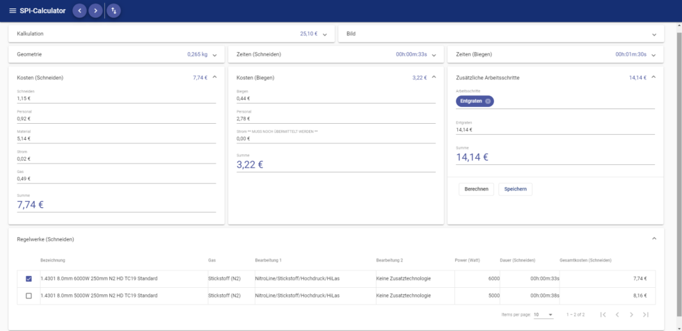 SheetMetal Calculator - SPI GmbH